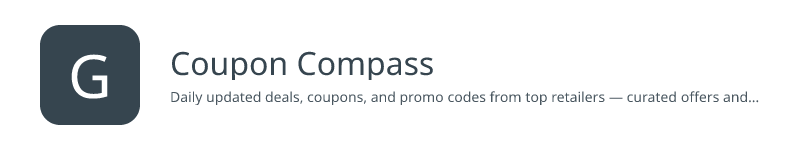 Coupon Compass | Goody.Page